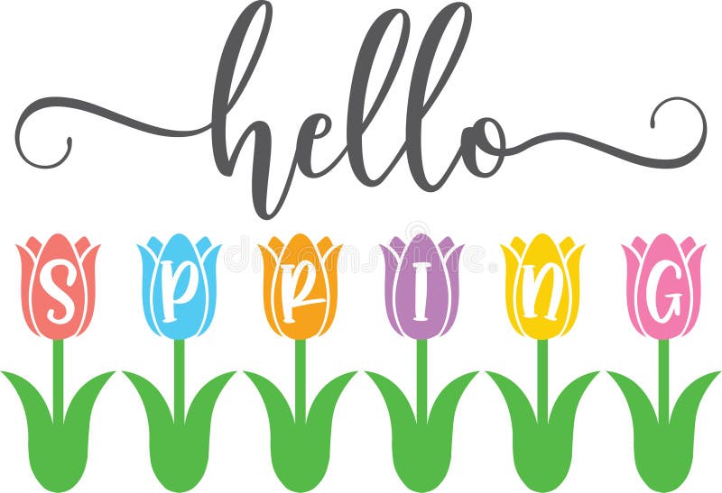 Hello April Tulips Stock Illustrations – 207 Hello April Tulips Stock ...