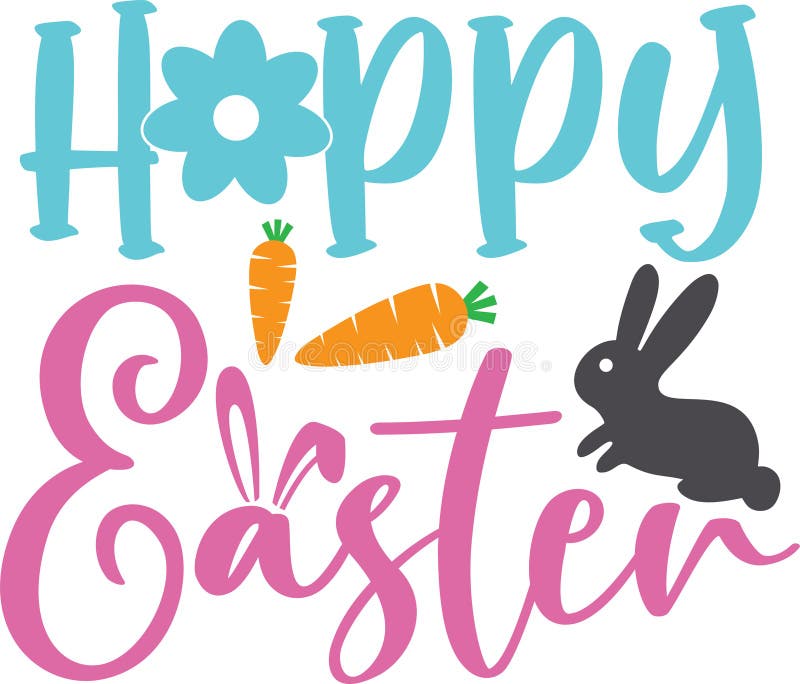 Hoppy Easter, My First Easter, Tulips Flower, Happy Easter Vector ...