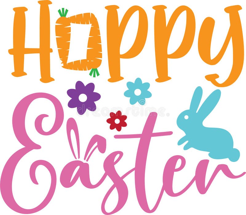 Hoppy Easter, My First Easter, Tulips Flower, Happy Easter Vector ...