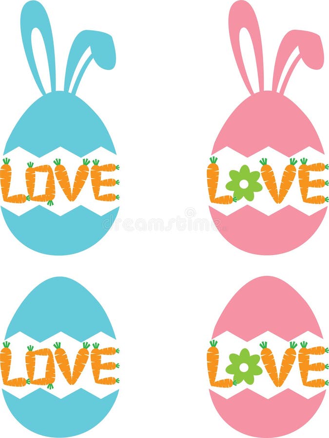 Love Eggs Carrot, My First Easter, Tulips Flower, Happy Easter Vector ...