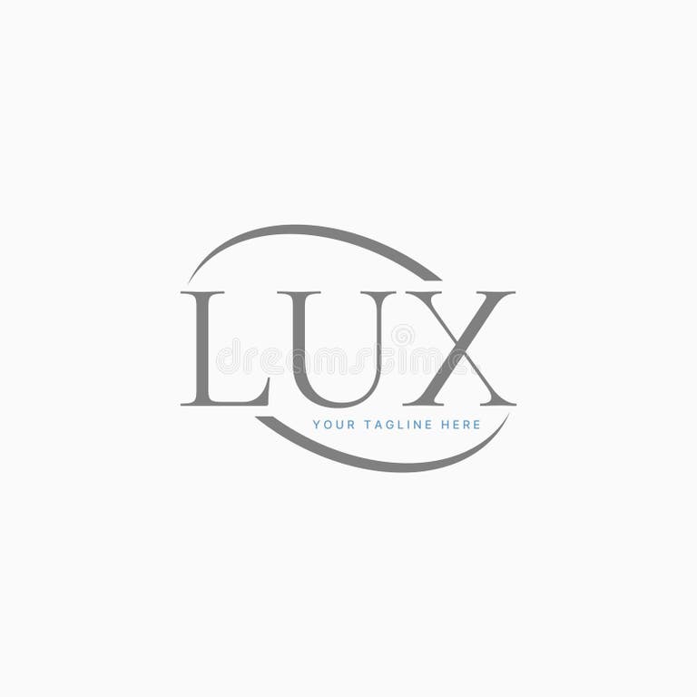 Letter Initial Lux Serif Font with Ellipse Swoosh. Related To Monogram ...