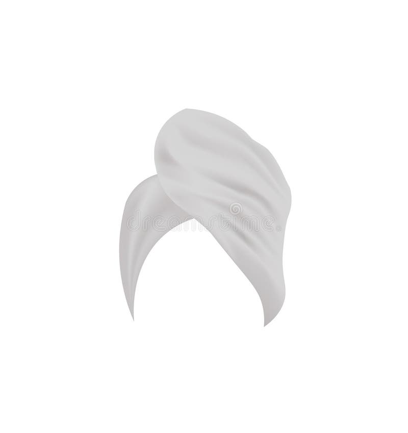 White wrapped head towel stock vector. Illustration of wrap - 307908936