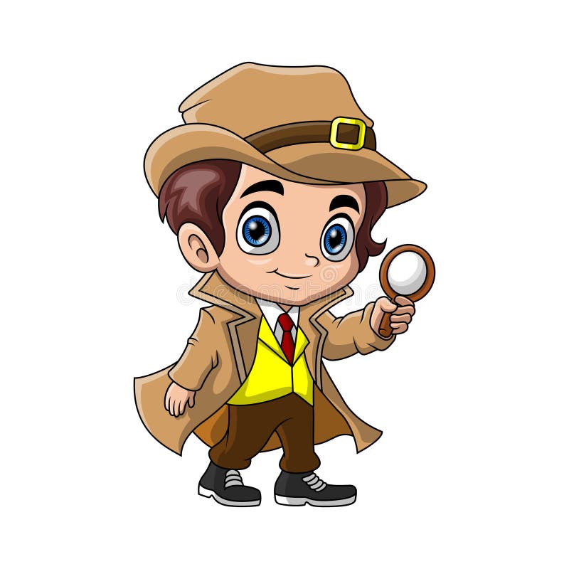 Cartoon Cute Detective Investigate Stock Illustrations – 442 Cartoon ...