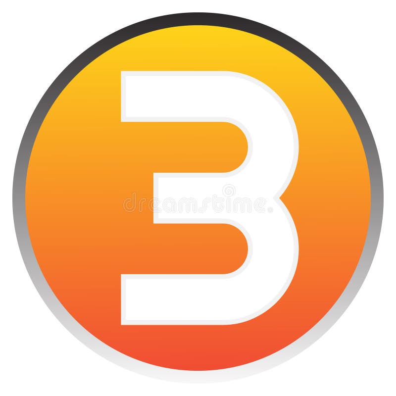 Number 3 Sign Design Template Element. Vector Stock Illustration ...