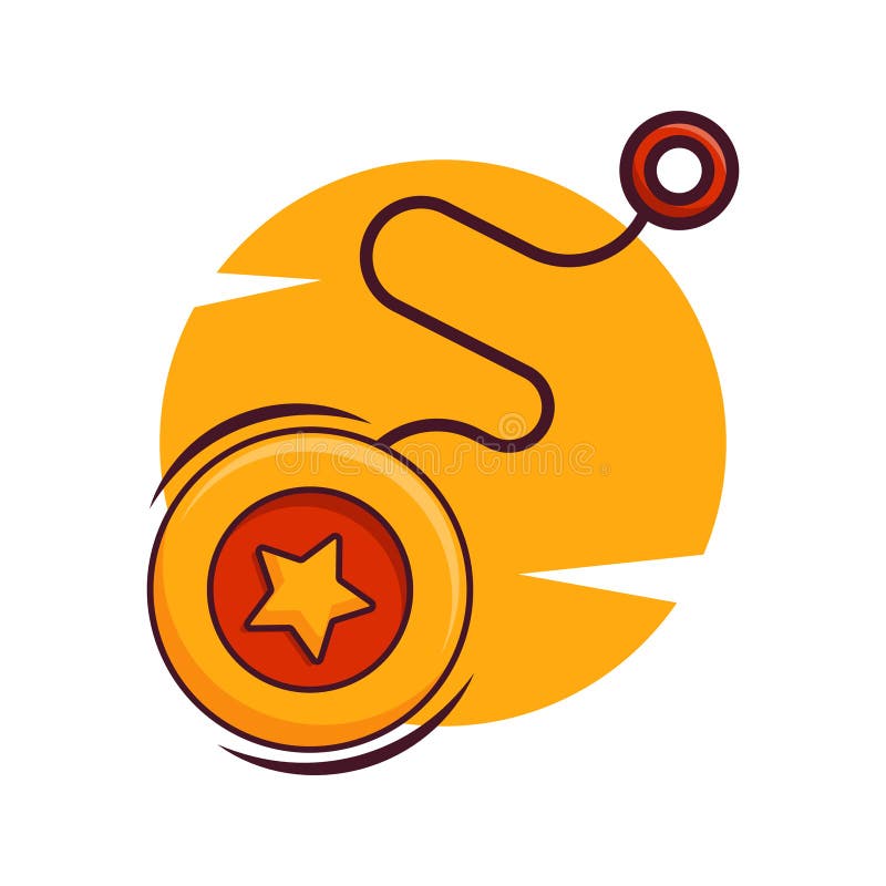 Cartoon Vector Illustration of Yo Yo. Stock Vector - Illustration of ...