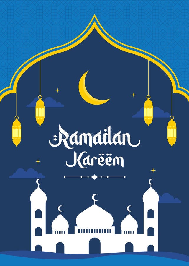 Islamic Ramadan Celebration Template Banner Design with Mosque, and ...
