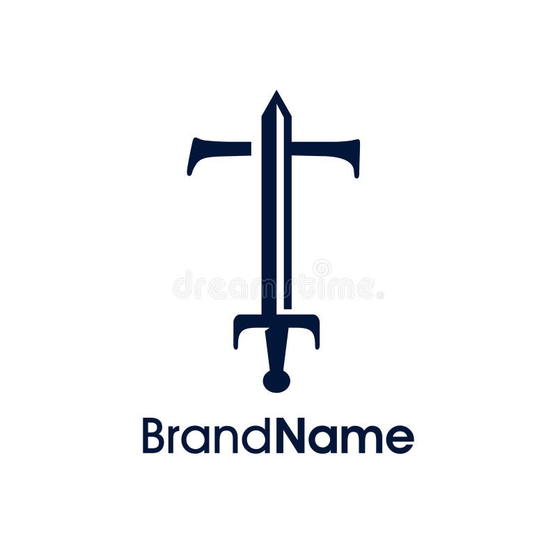 Simple and Elegant Initial T Sword Logo Stock Vector - Illustration of ...