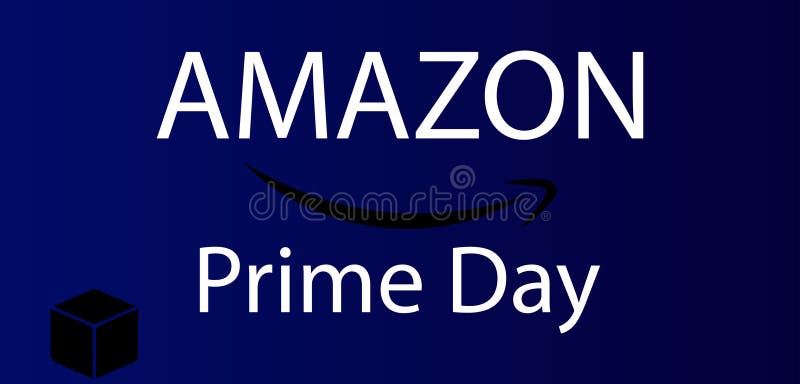 Amazon Prime Day Text Illustration and Blue Gradient Design Editorial ...