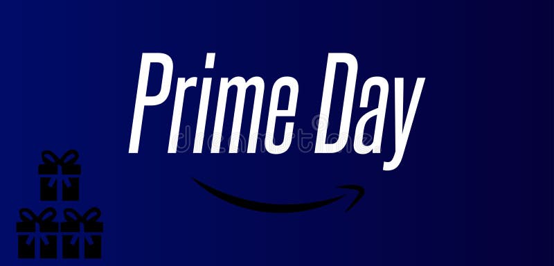 Amazon Prime Day Stylish Text Illustration Design and Gradient ...