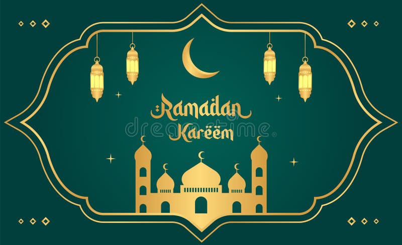 Islamic Frame Background Illustration. Border Frame for Ramadan Design ...