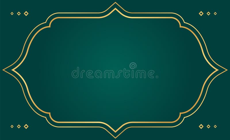 Islamic Ramadan Frame Background Design. Ramadan Copy Space Border for ...