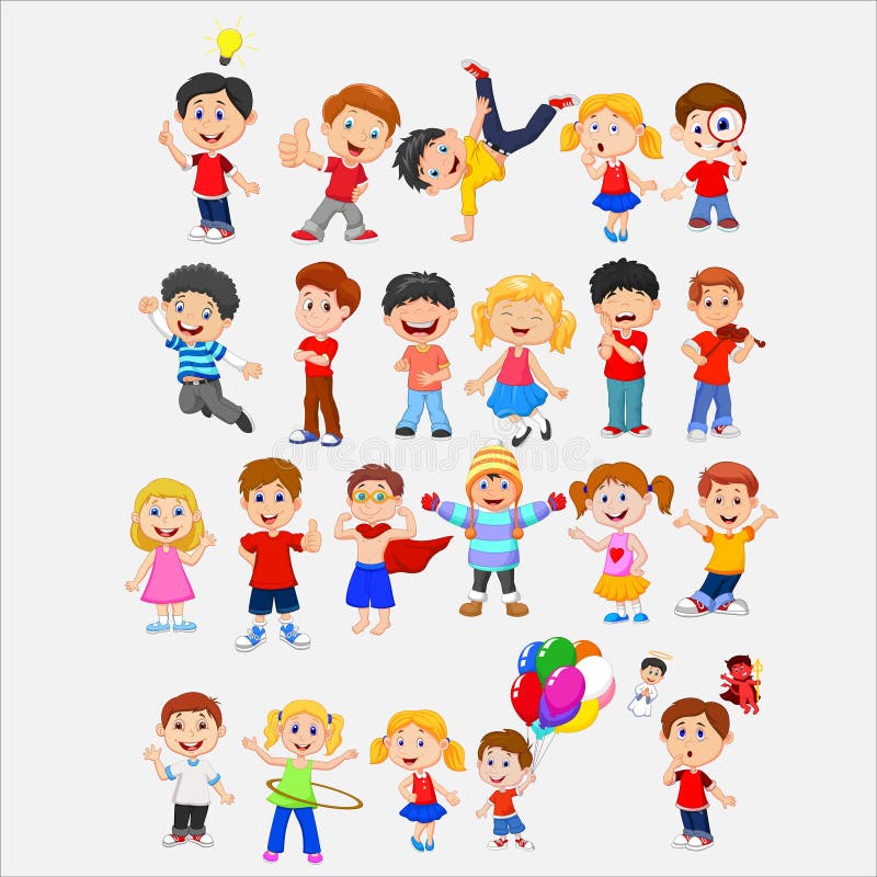 Kids Character Vector Design Template Stock Vector - Illustration of ...