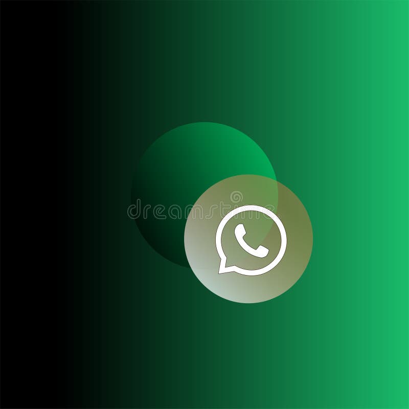 Glassmorphic Whatsapp Icon Button Editorial Stock Photo - Illustration ...