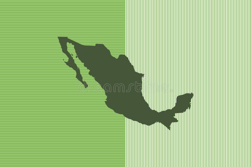 Nature Colored Map Design Concept with Green Stripes Isolated of ...
