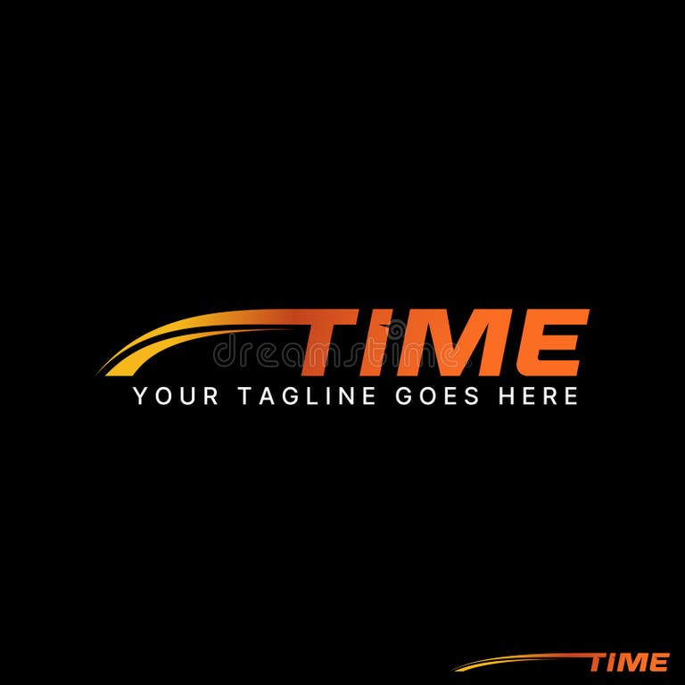 Initial Letter Time Font with Speed Swoosh. Related To Monogram Sport ...