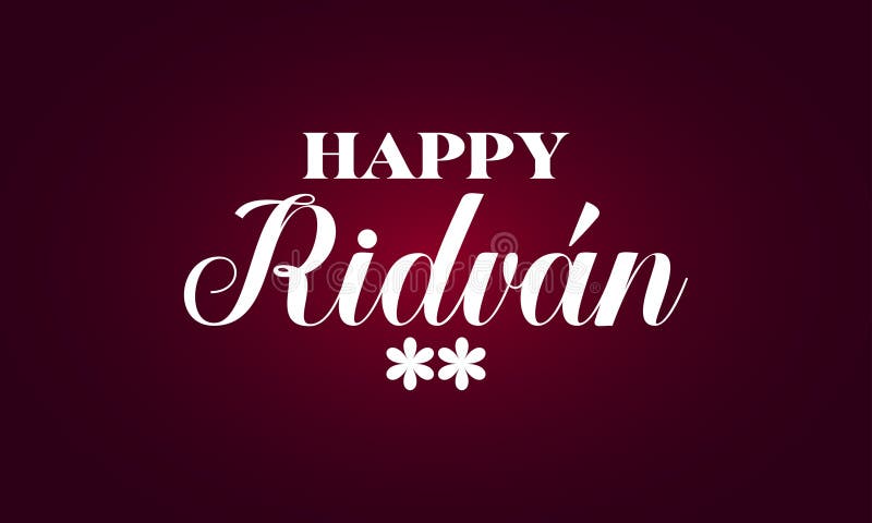 Celebrate Ridvan Stunning Text Designs To Spread Joy Stock Vector ...