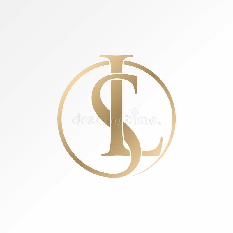 Sign Letter Initial LS or SL Serif Font Circle Connect Relate Monogram ...