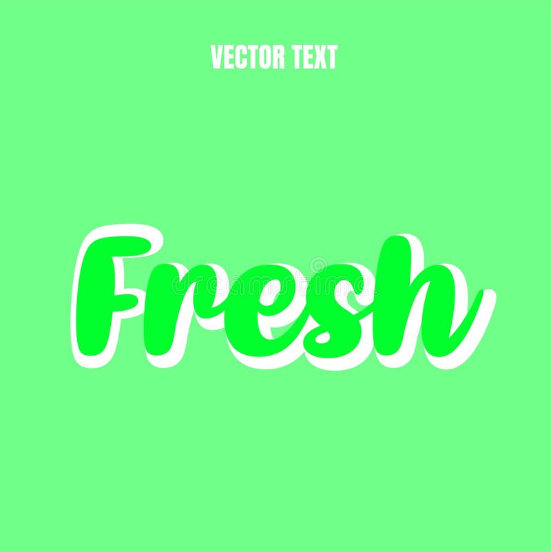 Fresh vector text effect stock vector. Illustration of film - 308782606