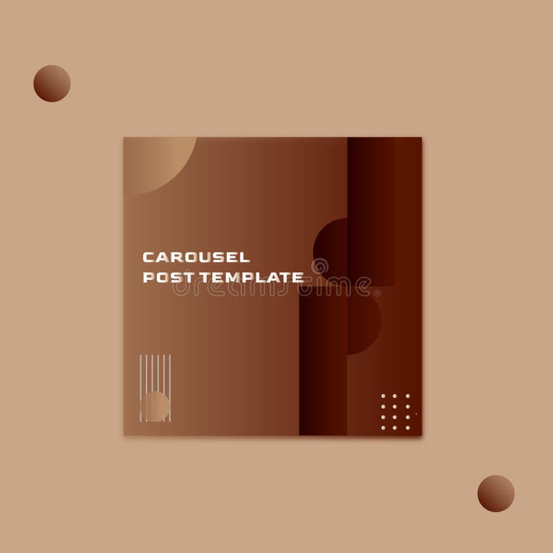 Social Media Carousel Post Template Stock Vector - Illustration of ...