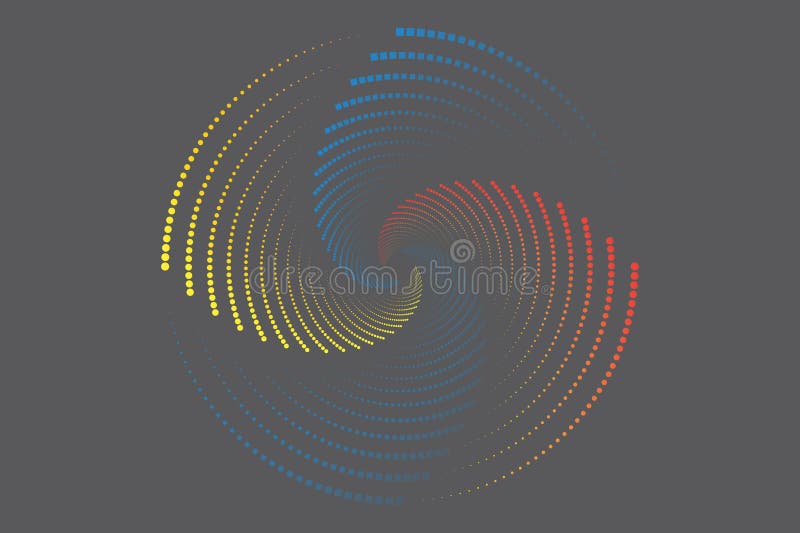 Circular Wave Abstract Background Stock Vector - Illustration of wave ...