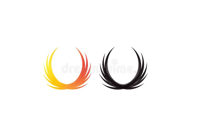 Two fire flames set stock illustration. Illustration of campfire ...