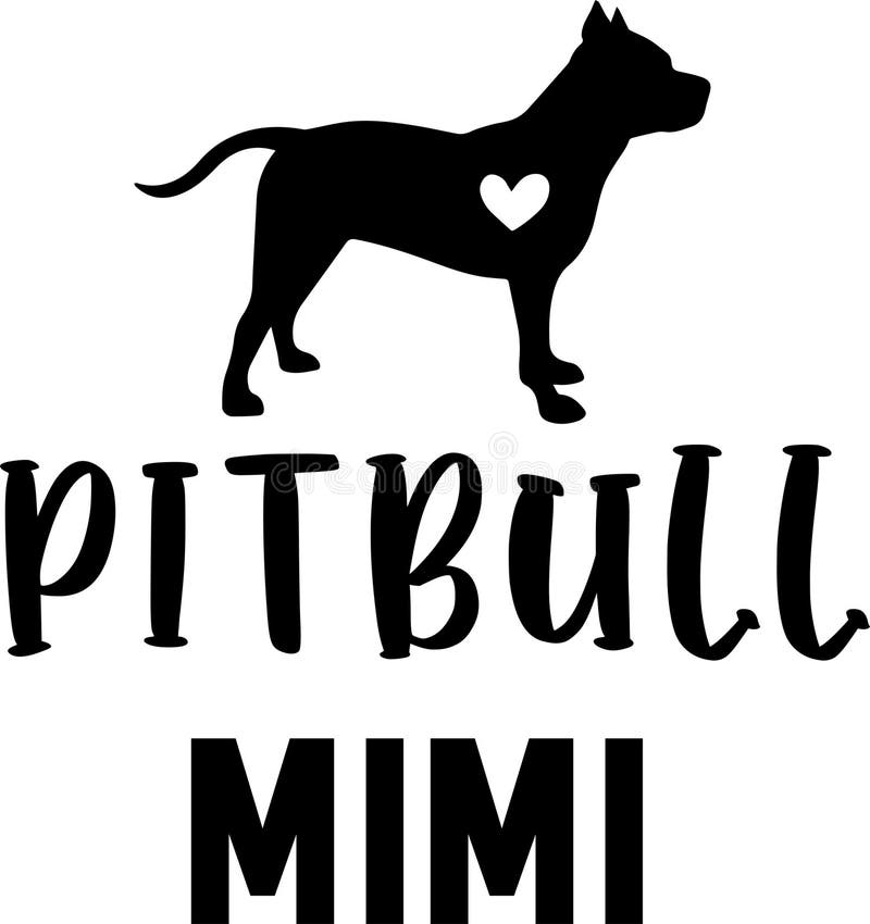 Pitbull Mimi, Bull Dog, American Pitbull Dog, Animal, Pet, Vector ...