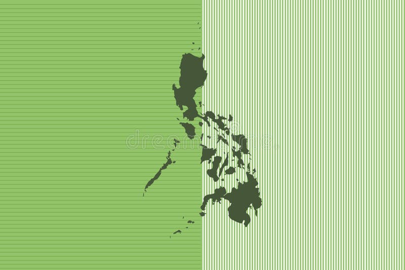 Nature Colored Map Design Concept with Green Stripes Isolated of ...