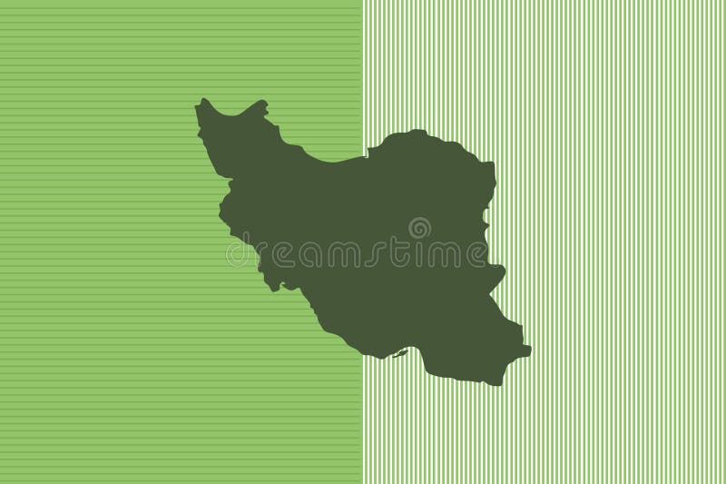 Nature Colored Map Design Concept with Green Stripes Isolated of ...