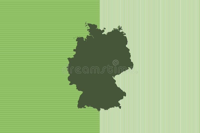 Nature Colored Map Design Concept with Green Stripes Isolated of ...