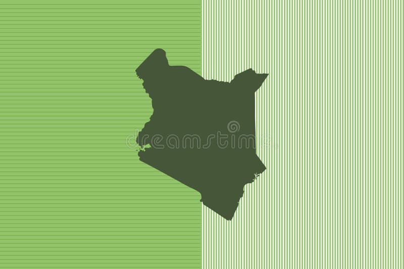 Nature Colored Map Design Concept with Green Stripes Isolated of ...