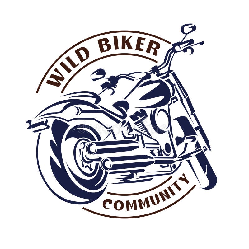 Big Motor Biker Vector Illustration Logo and T Shirt Design Stock ...