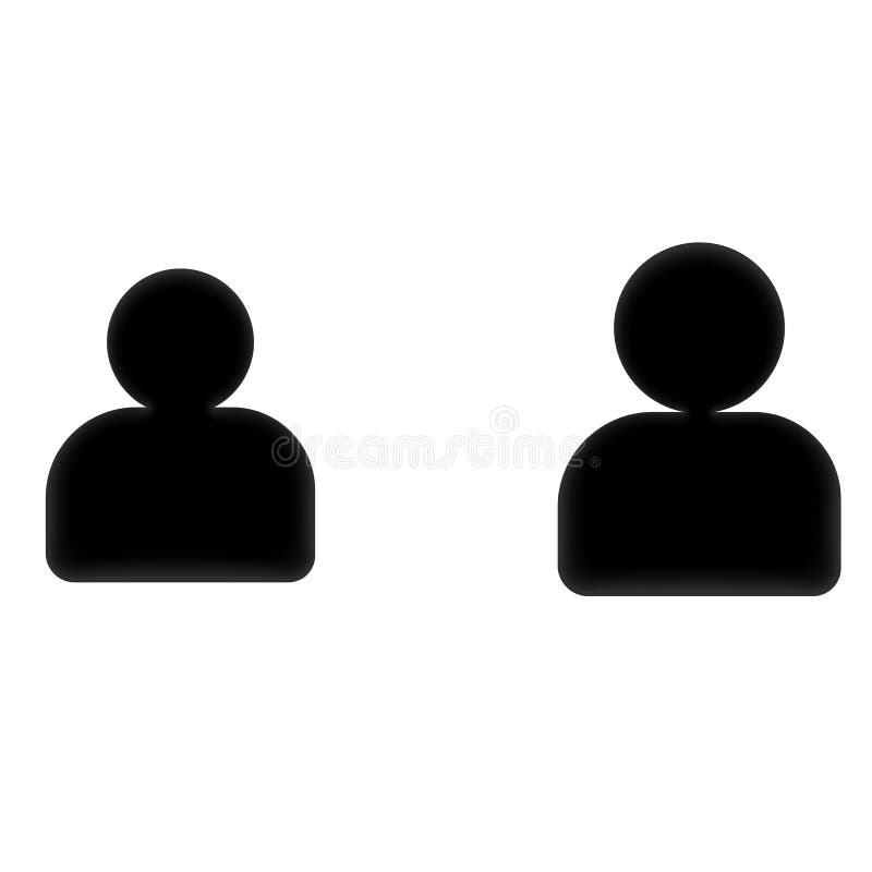 User Icon Button on Social Media Stock Vector - Illustration of design ...