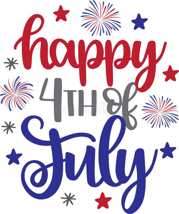 Happy 4th of July, America Patriotic, American Flag Vector Illustration ...