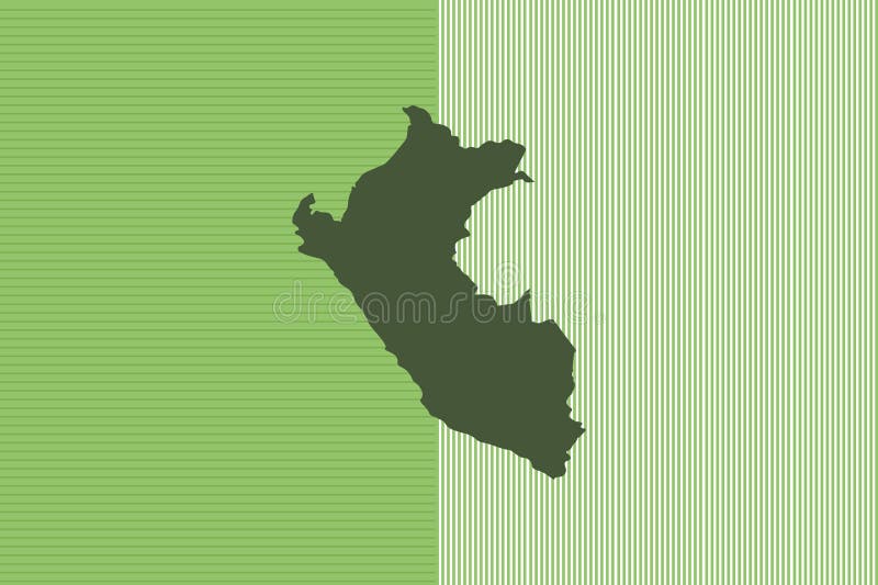 Nature Colored Map Design Concept with Green Stripes Isolated of ...