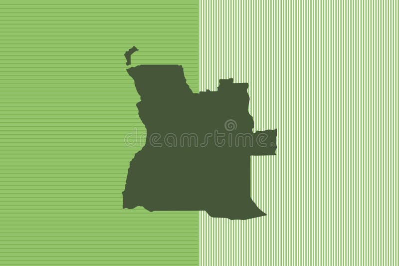 Nature Colored Map Design Concept with Green Stripes Isolated of ...