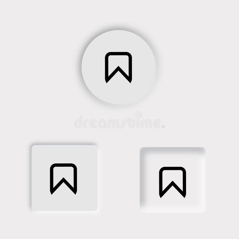 Neumorphic Save Icon Buttons Stock Vector - Illustration of popular, icon: 309069571