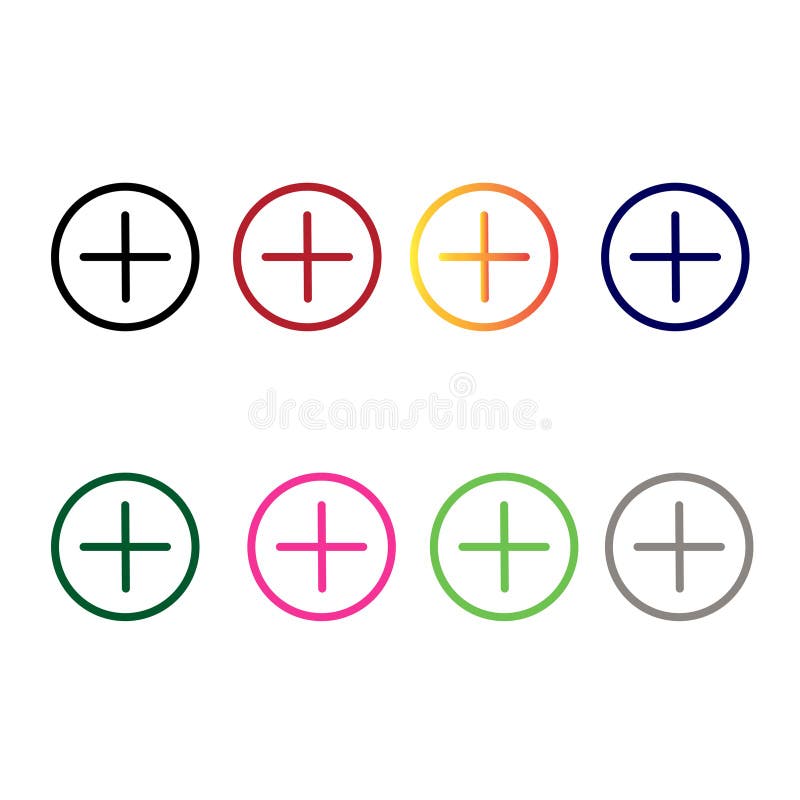 Add, plus, check icon stock vector. Illustration of match - 309070894
