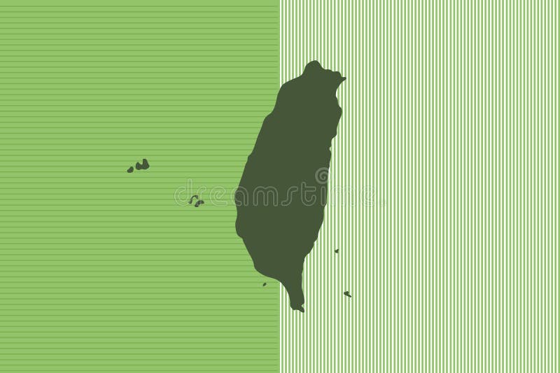 Nature Colored Map Design Concept with Green Stripes Isolated of ...