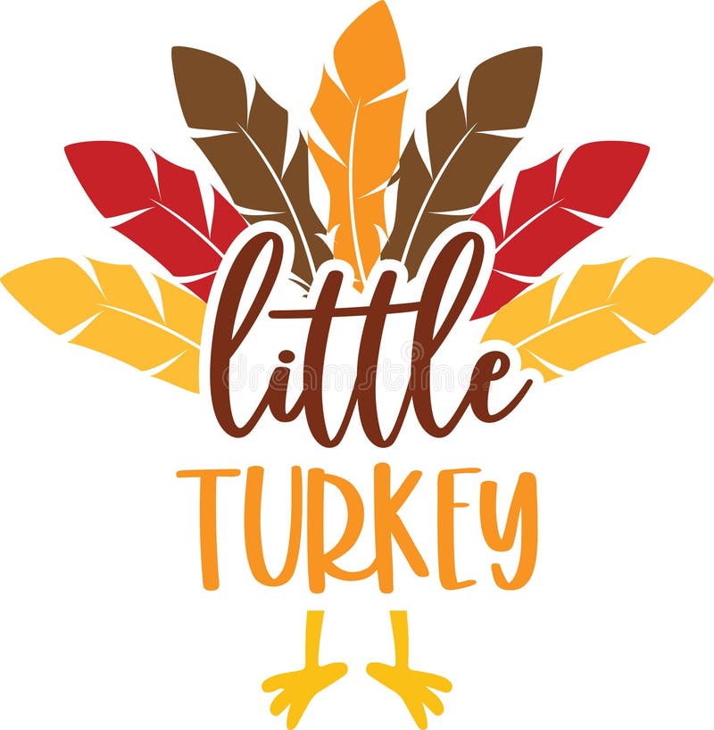 Little Turkey, Happy Fall, Thanksgiving Day, Happy Harvest, Vector ...