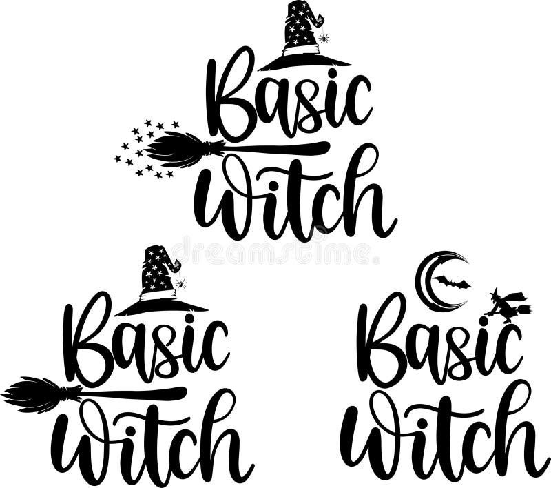 Basic Witch, Spooky, Wicked, Halloween Holiday, Vector Illustration File Stock Vector ...