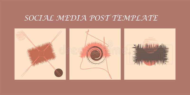 Social media carousel post stock vector. Illustration of trendy - 309297526