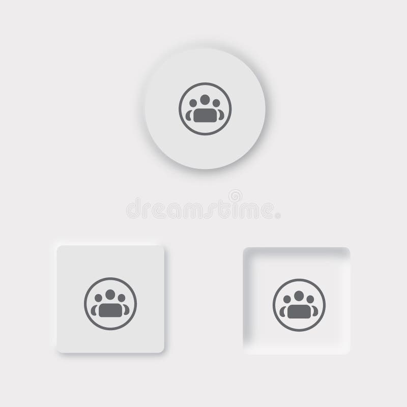 User Icon Button, Profile Button Stock Vector - Illustration of design ...