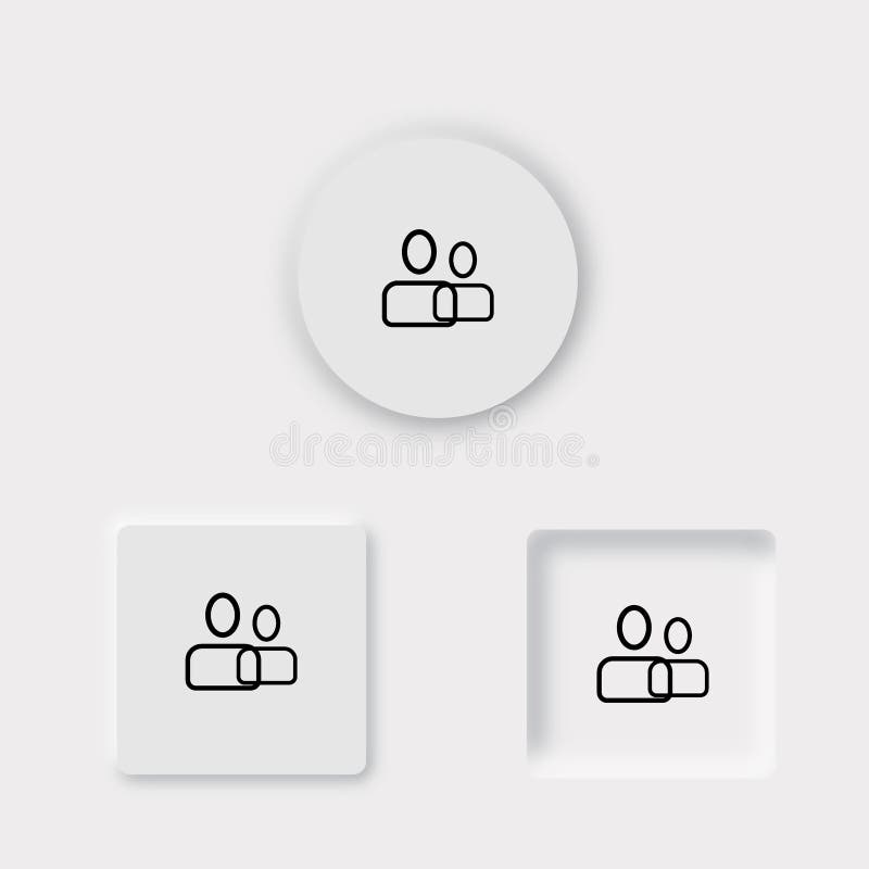 User Icon Button, Profile Button Stock Vector - Illustration of ...