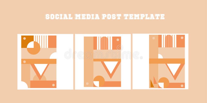 Abstract Post Made of Shapes Stock Vector - Illustration of promotion ...