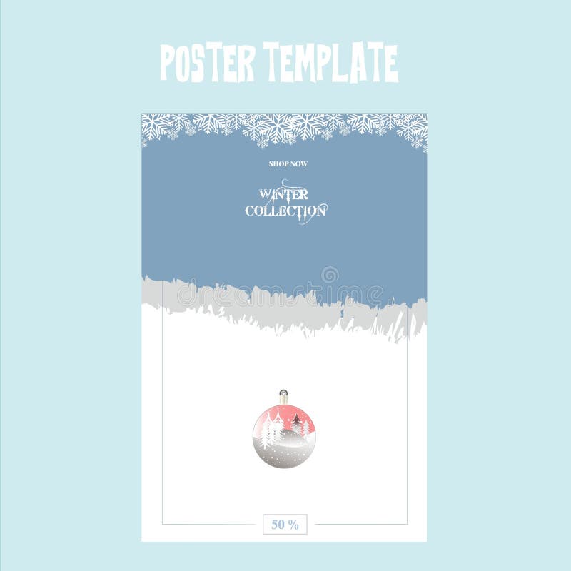 Vector Sales Poster Template Stock Vector - Illustration of pattern ...