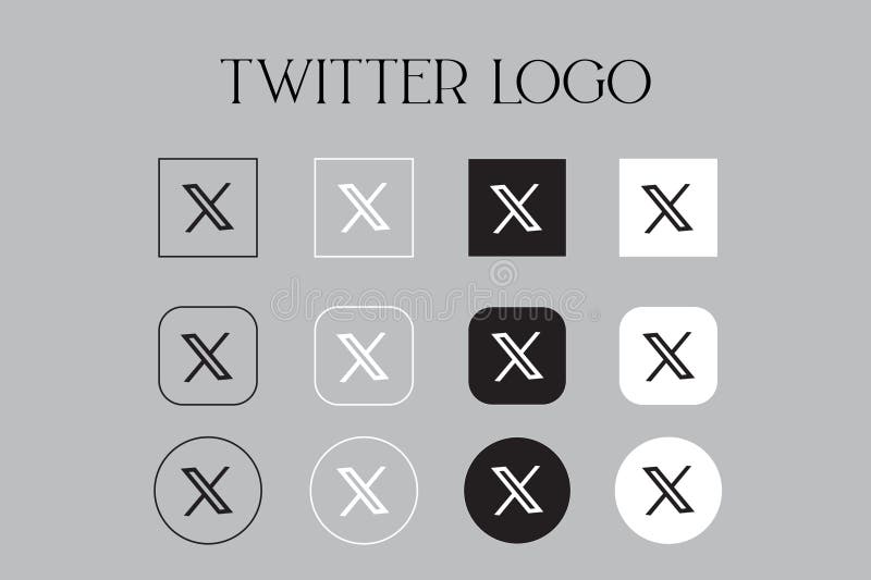 X Twitter Social Media Icon Editorial Stock Image - Illustration of ...