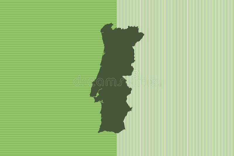 Nature Colored Map Design Concept with Green Stripes Isolated of ...