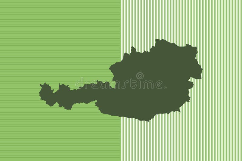Nature Colored Map Design Concept with Green Stripes Isolated of ...