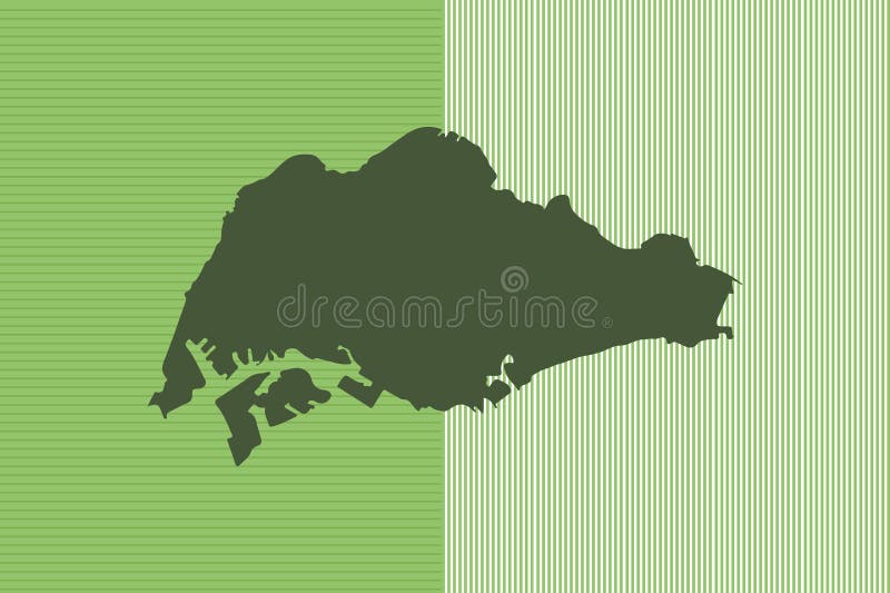 Nature Colored Map Design Concept with Green Stripes Isolated of ...