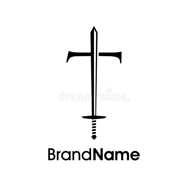Simple and Luxury Initial T Sword Logo Stock Vector - Illustration of ...
